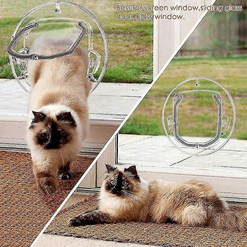 Cat Flap Door For Cat Dogs Pet, Large Cat Flap Door For Windows Sliding ...
