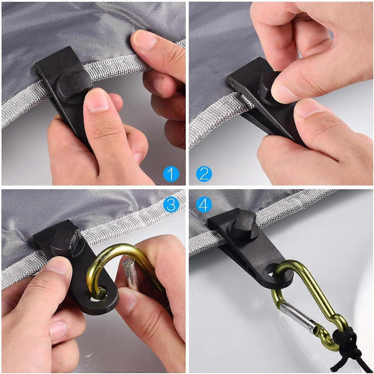 10 Sets Tarpaulin Clip Tent Clamp Tarpaulin Awnings Clip, Tarpaulin ...