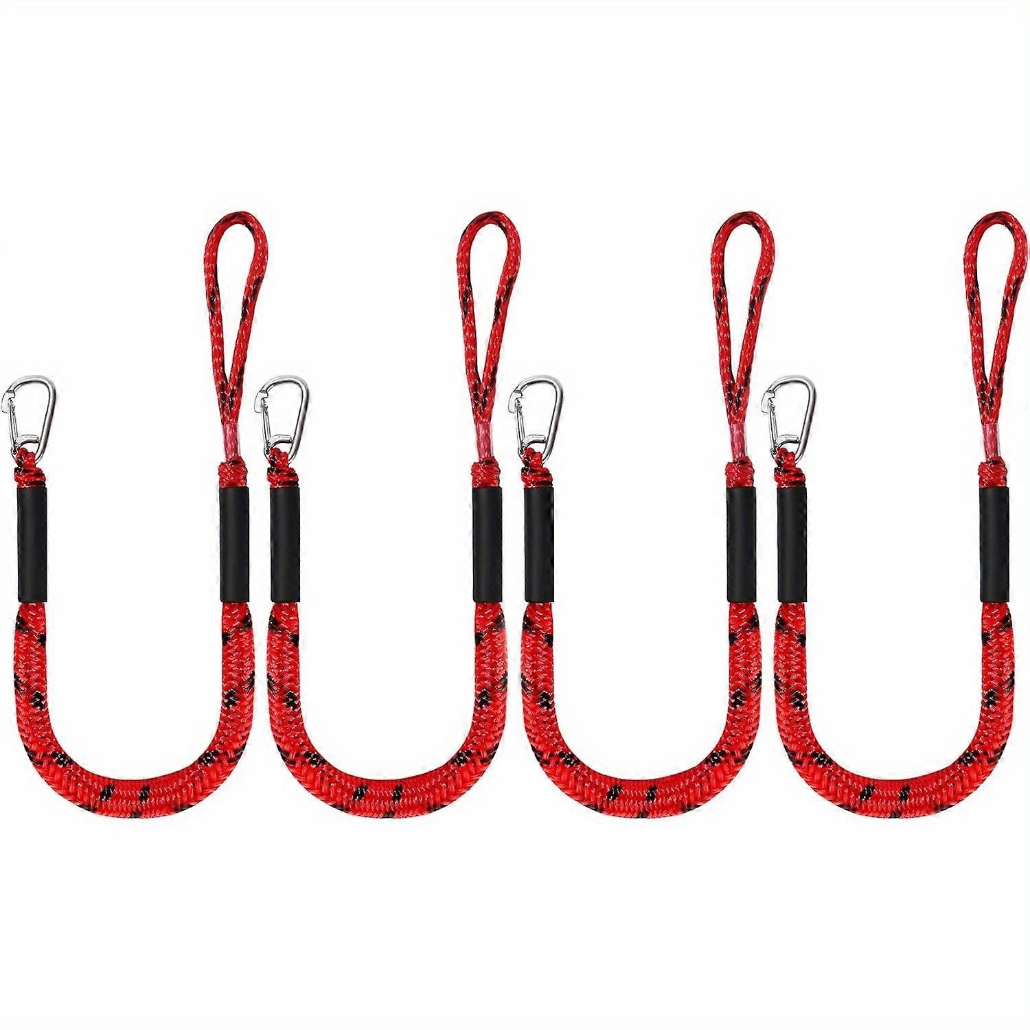 4 Pack Bungee Dock Lines For Boats Marine Mooring Lines Boat Rope For ...
