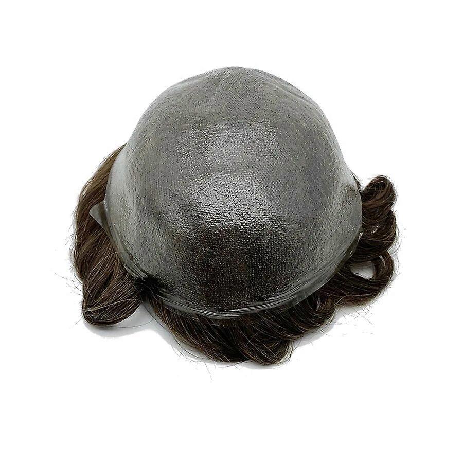Men Topee Hair System With Human Remy Hair Pieces Thin Skin Base Toupee ...
