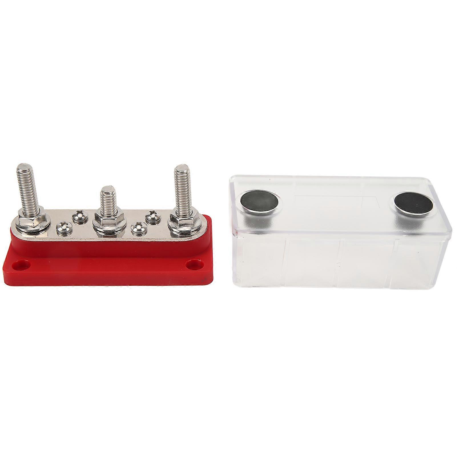 Power Distribution Block with Cover M8 Terminal Stud M4 Terminal Screw 12?48V 150A for Cars ...