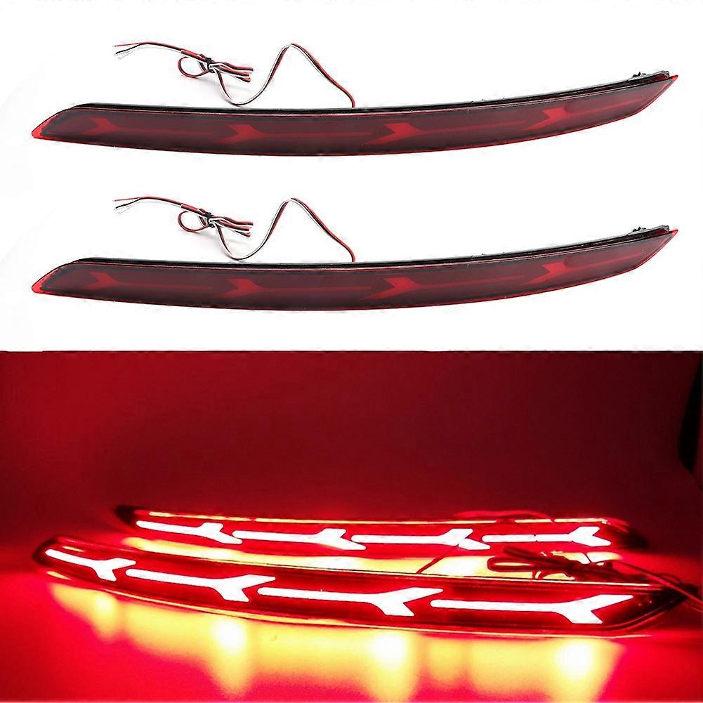 2 Pcs Led Lamp Car Dual Function Rear Bumper Lamp Plane Model For ...