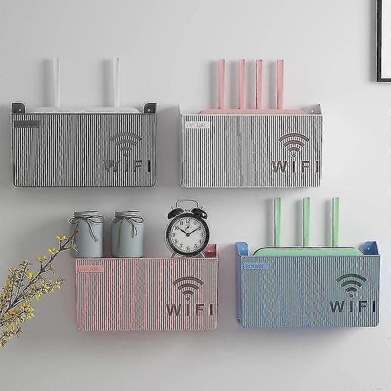 Wall-mounted Router Storage Box Wireless Wifi Rack Bracket Plastic ...
