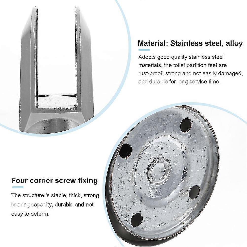 Toilet Partition Support Foot U-shaped Restroom Partition Bracket ...