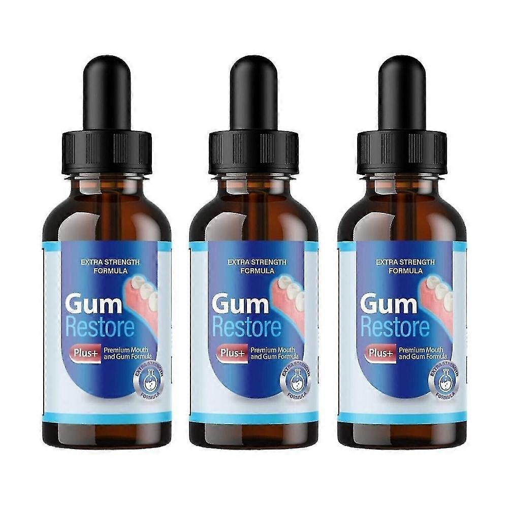 1-3X Gum Restore Plus - Oral Drops For Teeth, Bad Breath, Gums Repair ...
