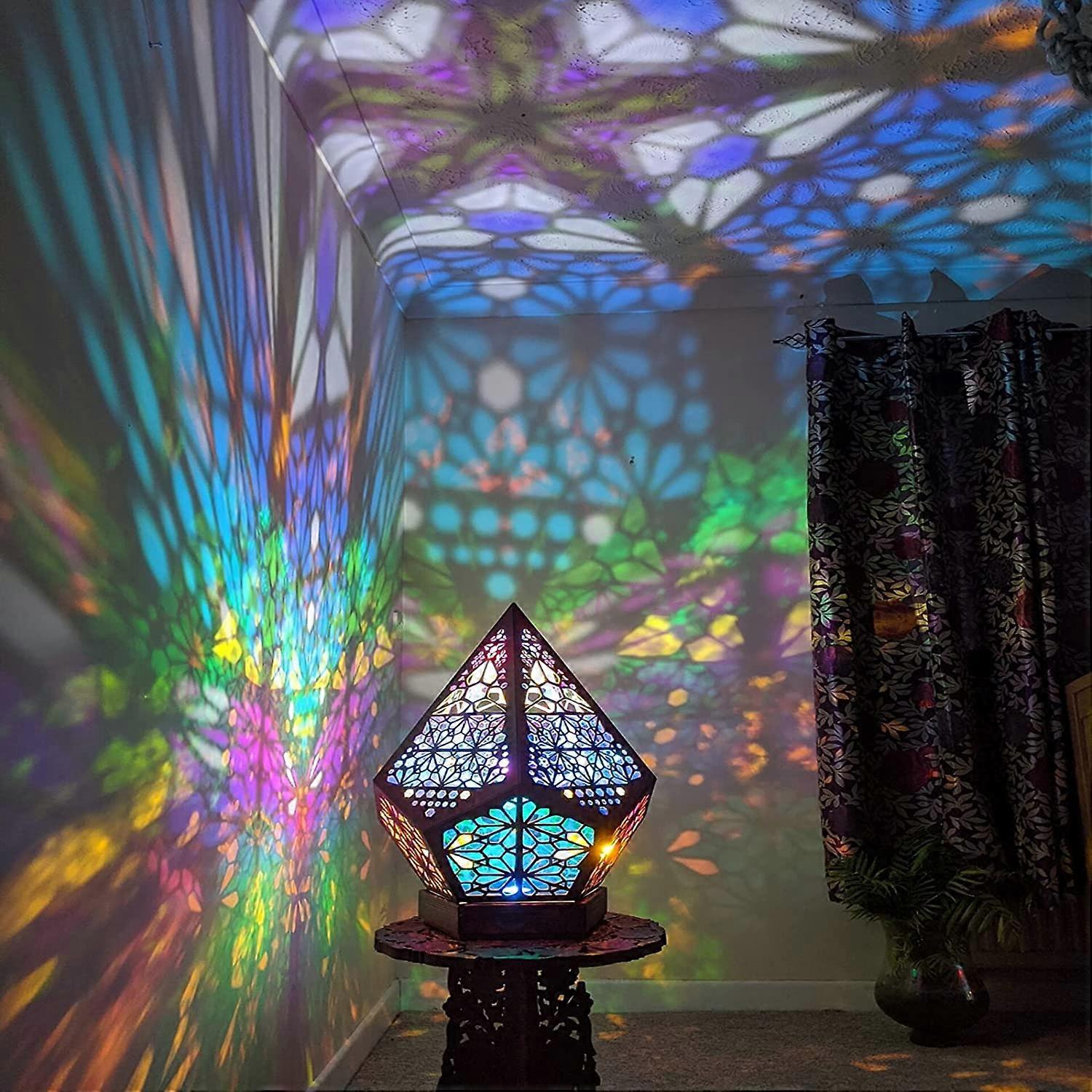 Large Polar Star Floor Lamp,Bohemian Decorative Floor Lamp,LED Colorful ...