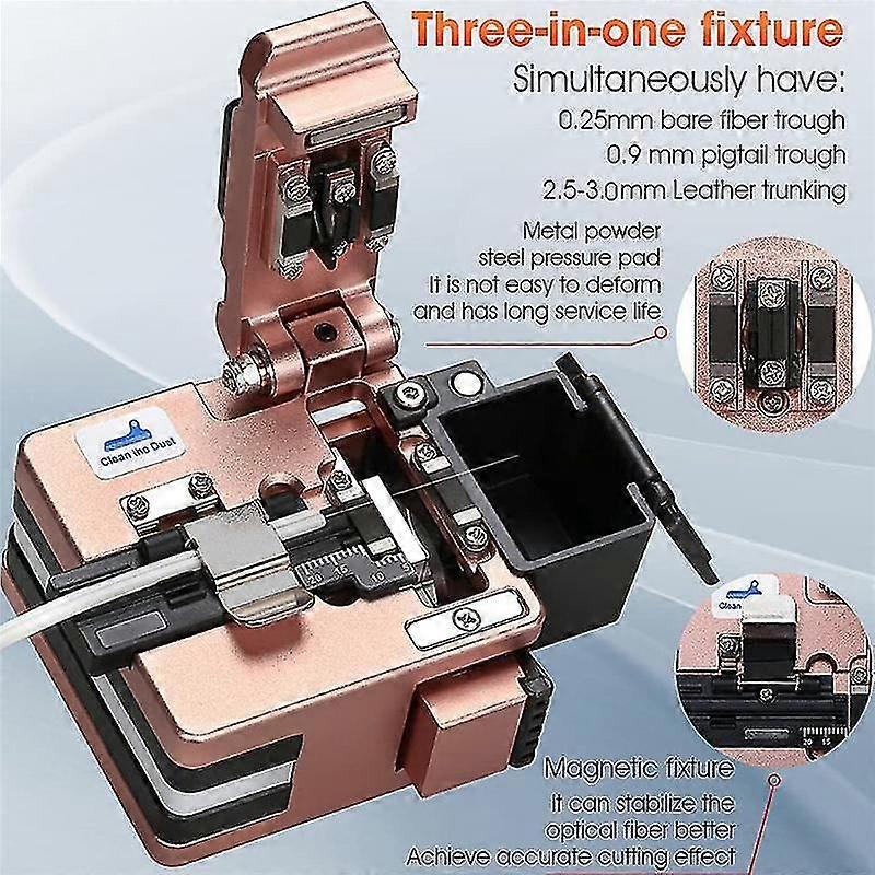 -x2 High Fiber Cleaver With Waste Fiber Box,ftth Fiber Optic Cold ...