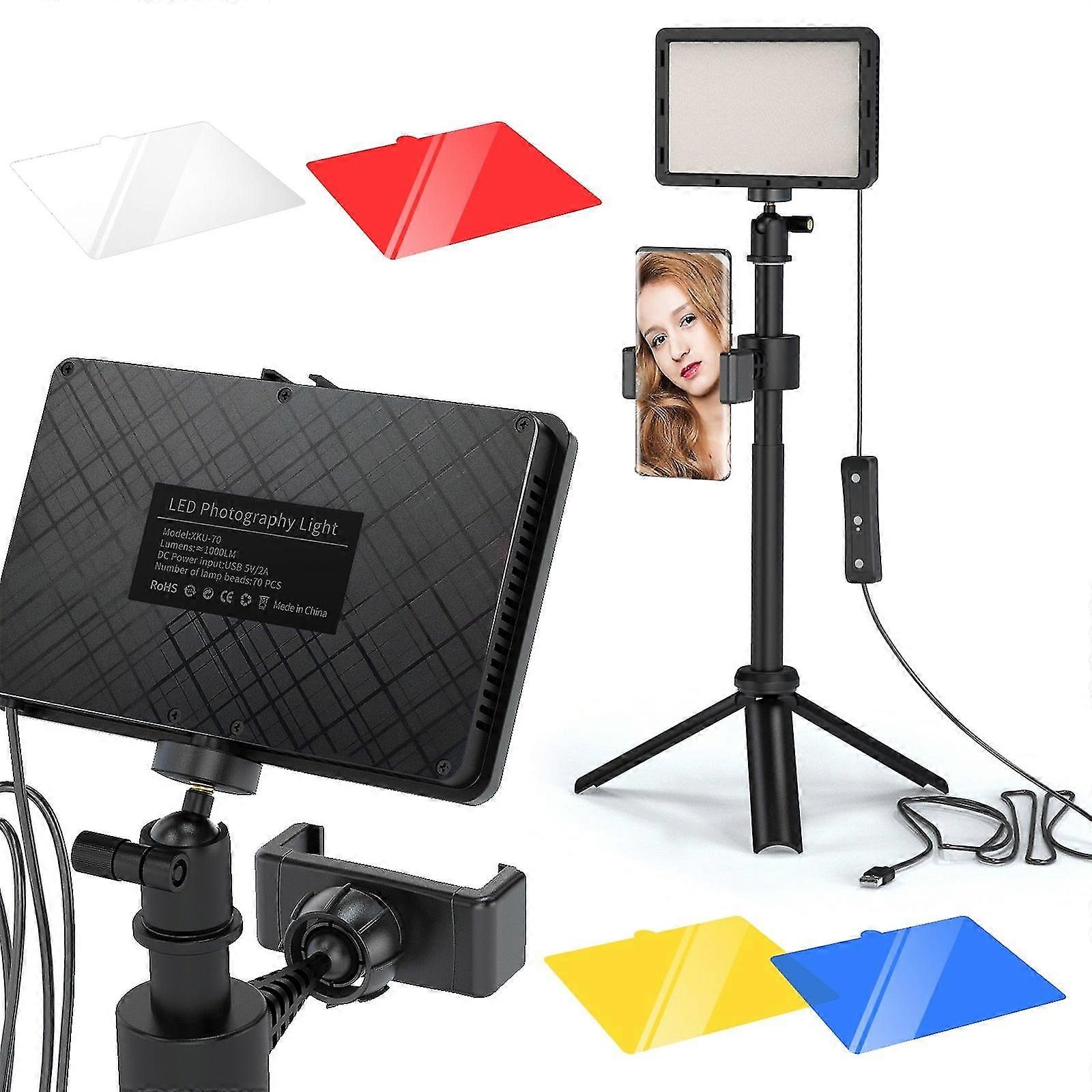Led photo studio video light panel lighting photography lamp kit with ...