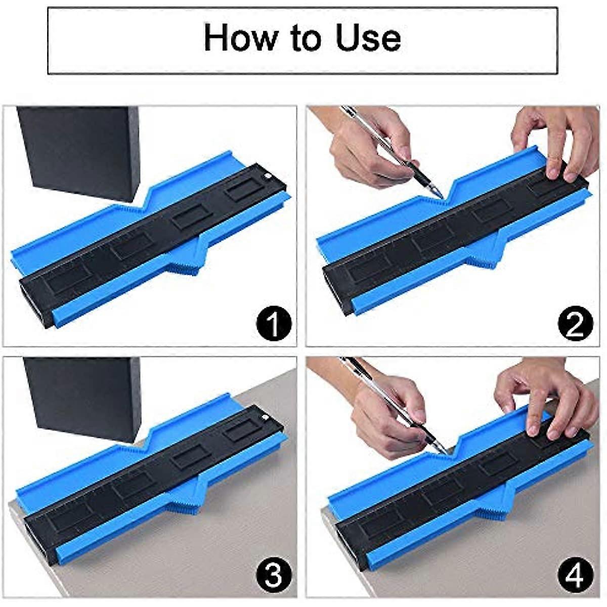 Contour Gauge Duplicator Plastic Profile Gauge 10 Shape Contour ...