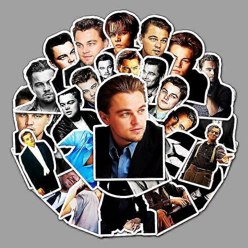 50pcs Leonardo Dicaprio Movie Star Actor Graffiti Stickers Skateboard ...