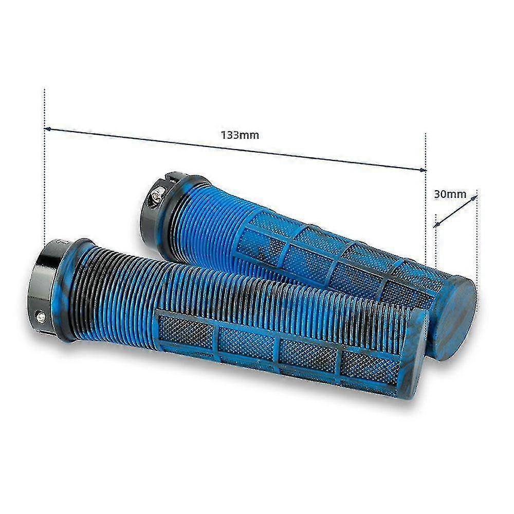 Bicycle Handle Bar Grips Double Lock On Bmx Mtb Mountain Bike Cycle ...