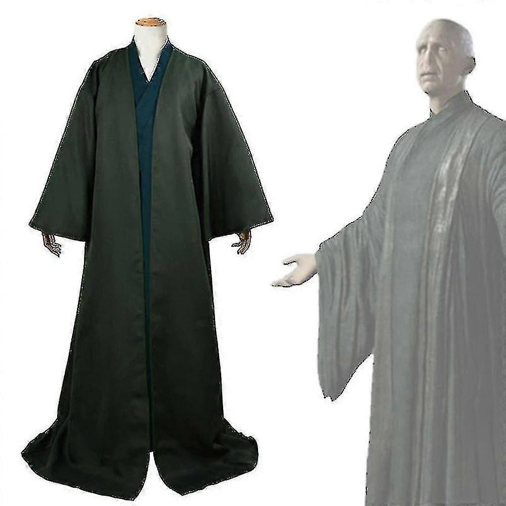 Voldemort Robe Cosplay Costume Set Adult Halloween Costume Hoodie Cape ...