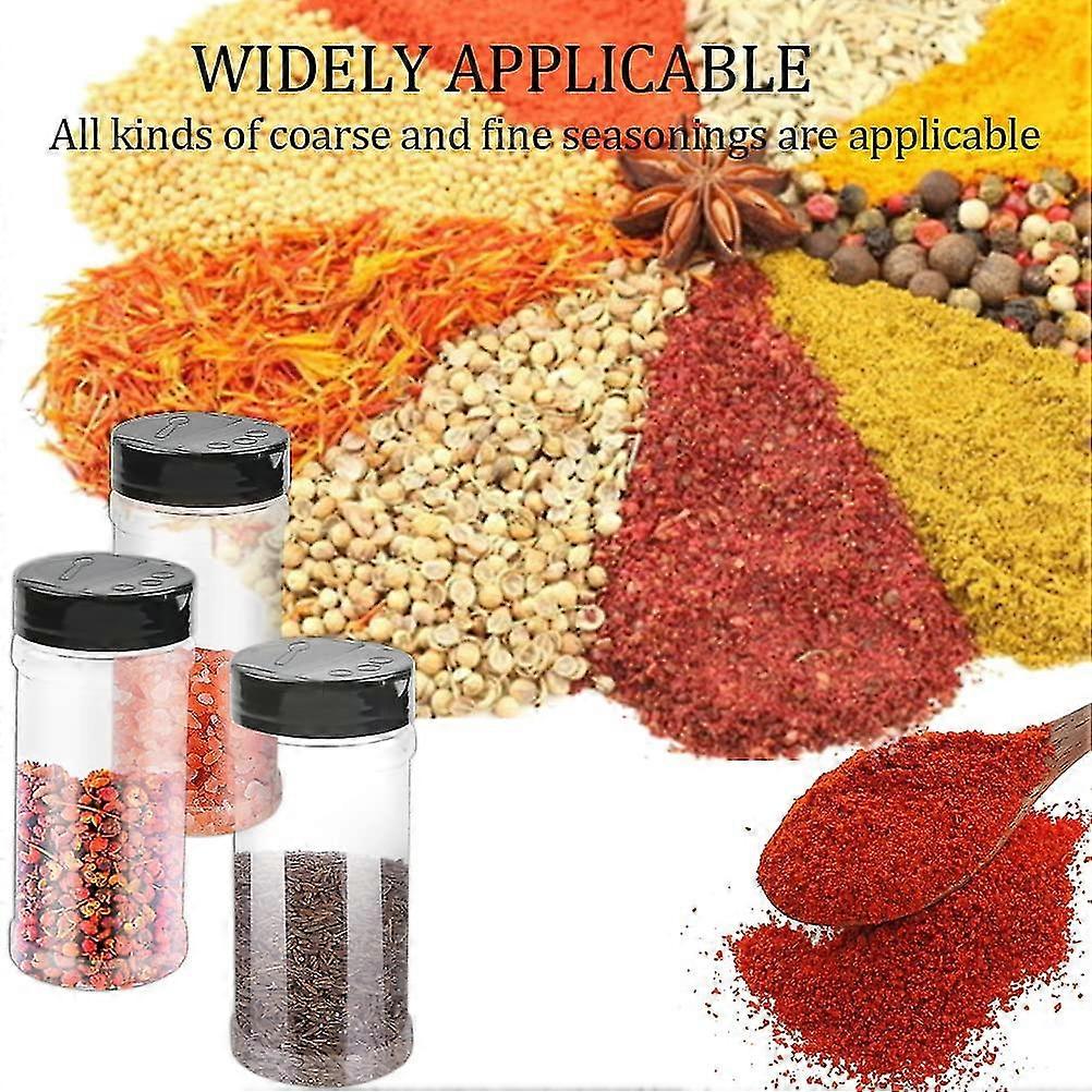 20 Pack Plastic Spice Containers, Clear Spice Jars With Shaker Lids And ...