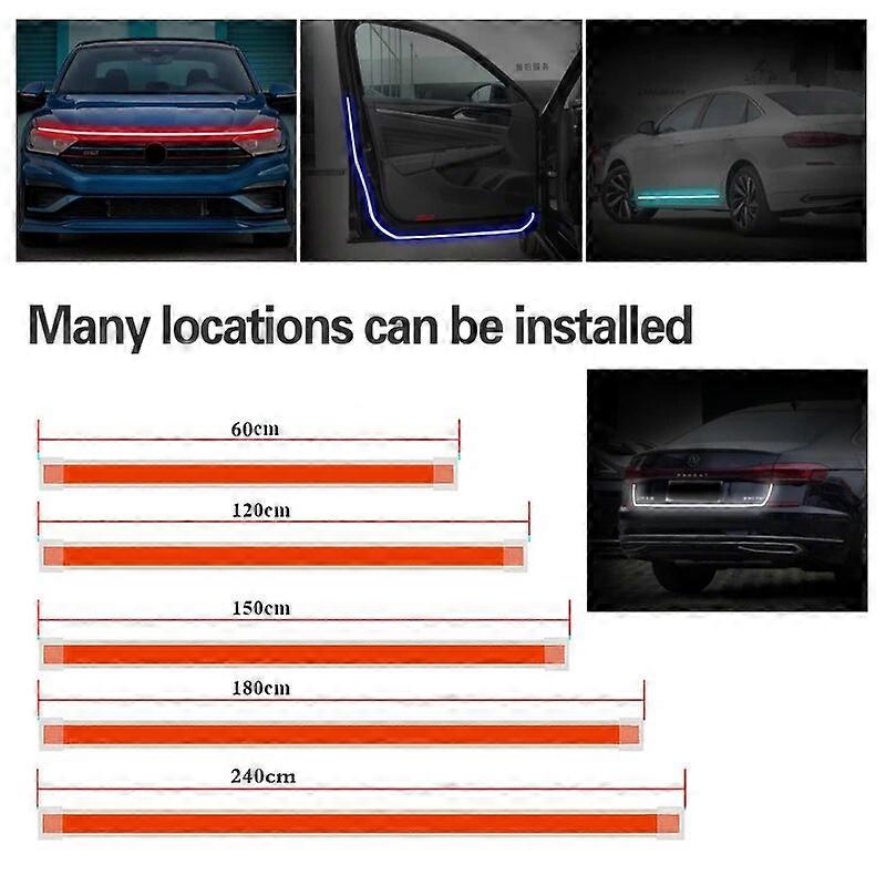 For Neta V 2022 Scan Starting LED Car Hood Light Strip Decorative ...