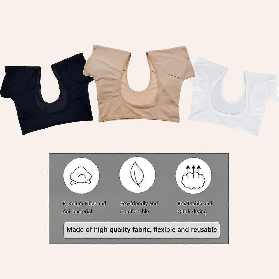 2pcs Underarm Sweat Vest, Breathable Underarm Sweat Guard, Washable ...