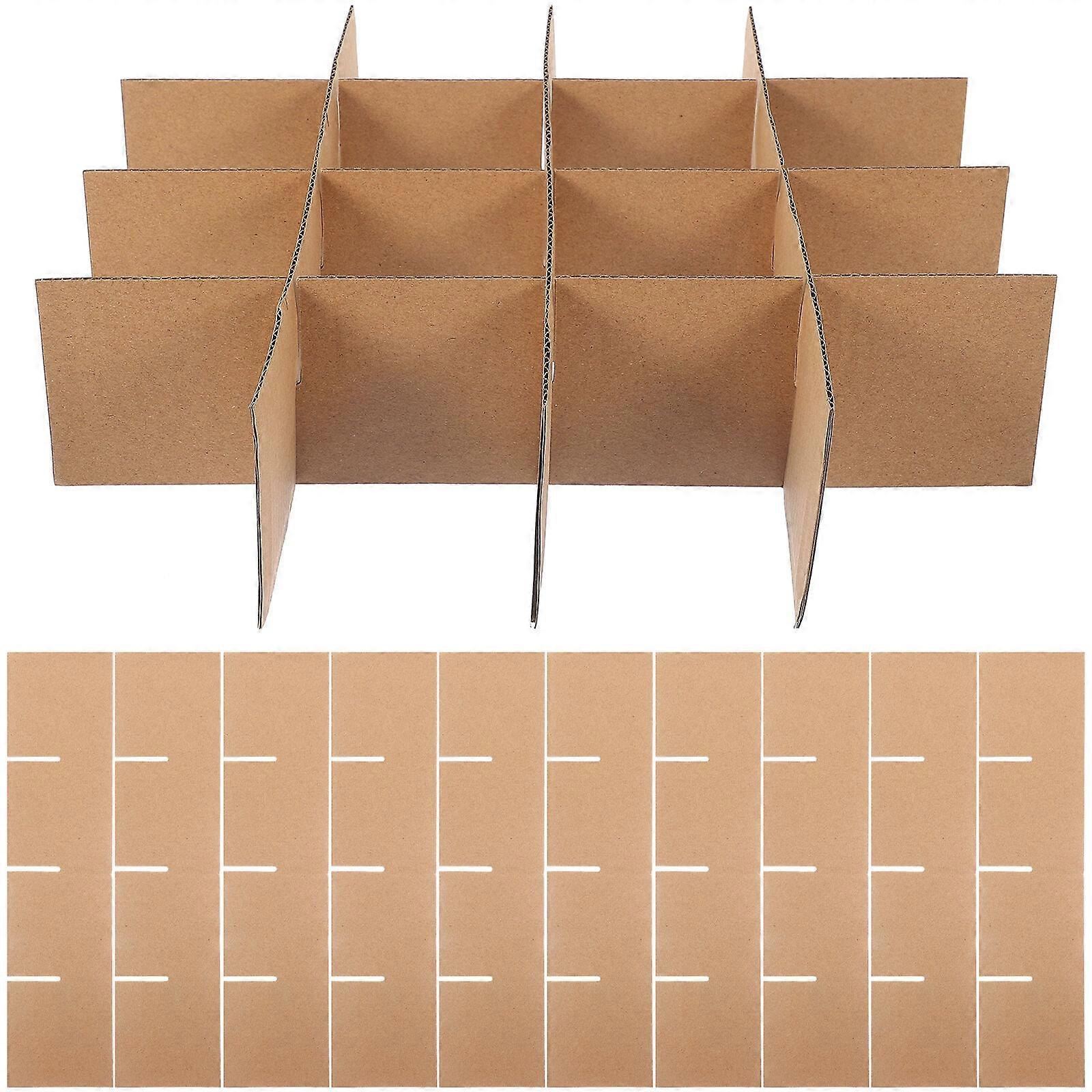 6 pcs Cardboard Moving Box Dividers Cardboard Boxes Glass Dividers Dish ...