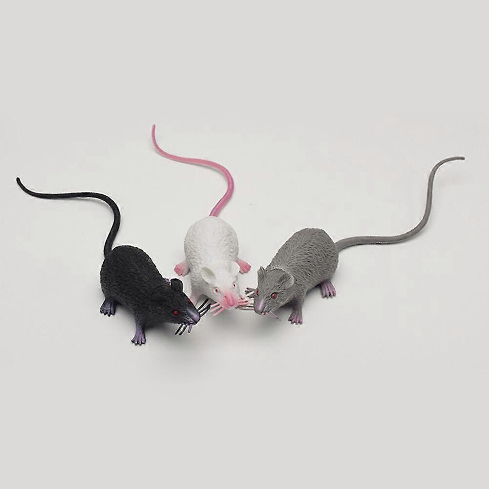 6 Pcs Plastic Mice Fake Rat Toys Decorations Realistic Plastic Mouse ...