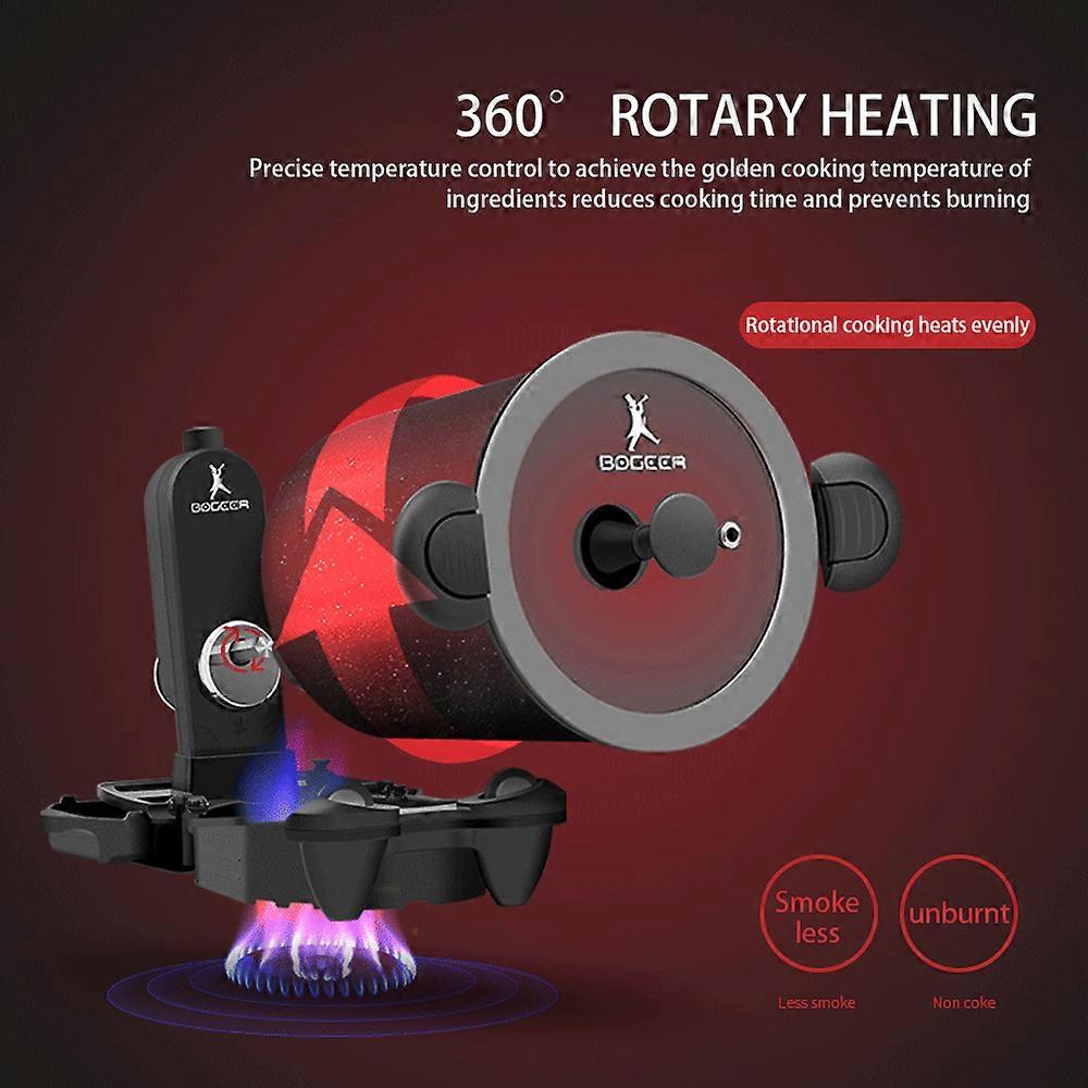 Rotation Stir Fry Machine Automatic Pan Rotating Cooker for Gas BBQ ...
