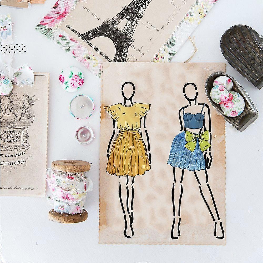 1pc Human Body Croquis Painting Stencil 11.8x11.8inch Reusable Sketches ...