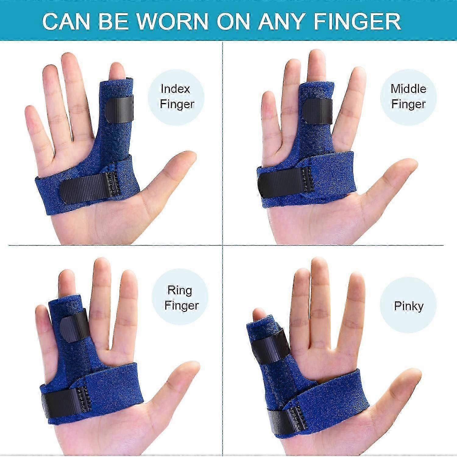 Sumifun Finger Brace, Trigger Finger Splint for Index Middle Ring Pinky ...