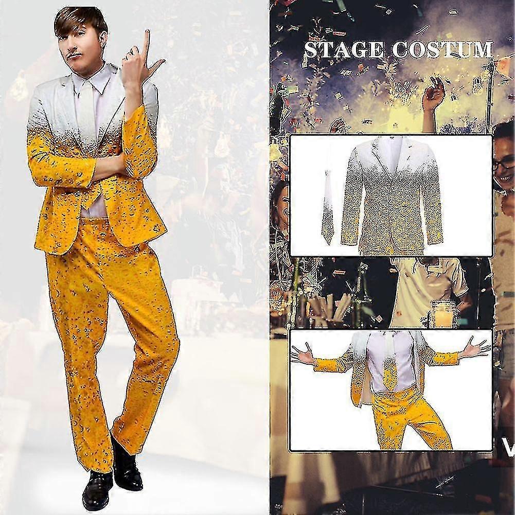 Halloween Beer Clothes Suit For Men Stage Performance Costume Props ...