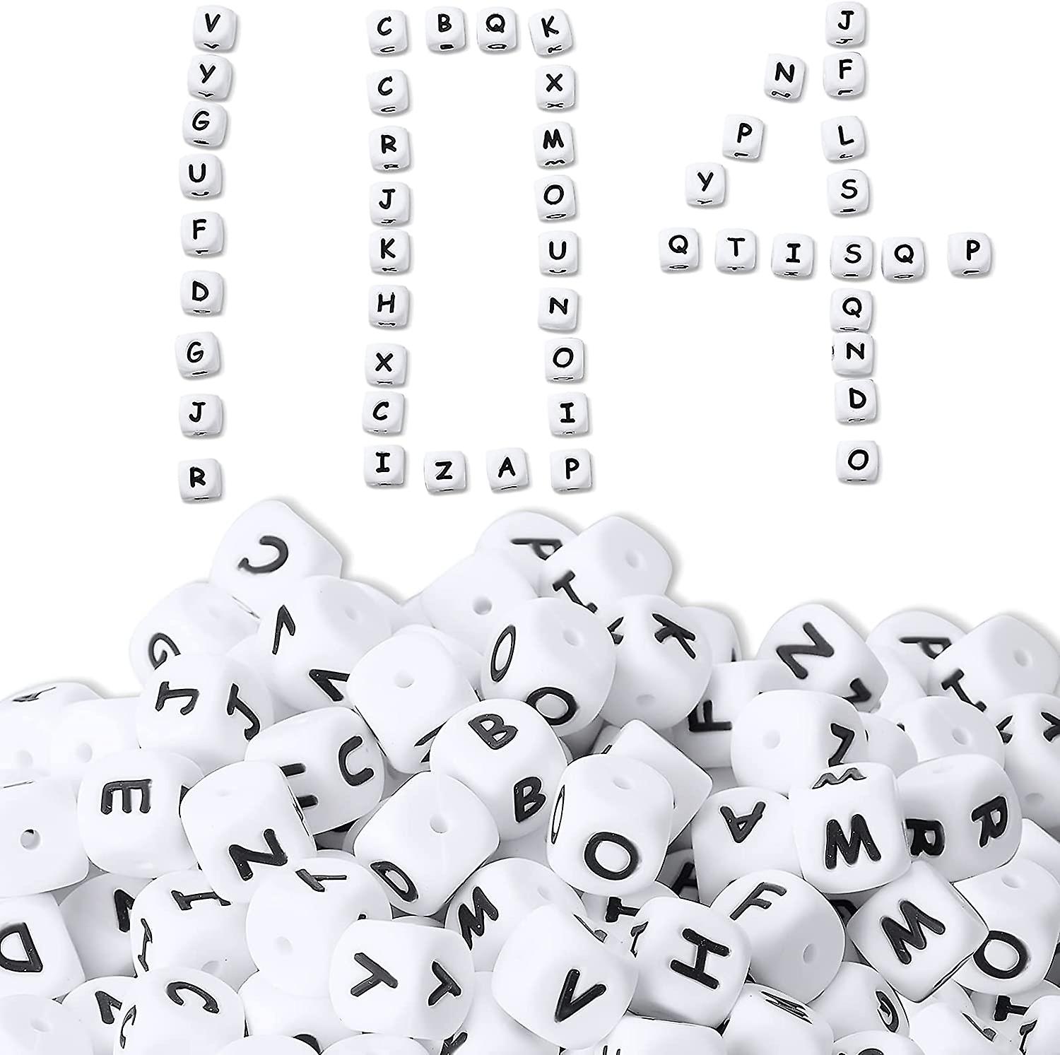 104 Pieces Silicone Bead Alphabet Letter Beads For Name Silicone Letter 104 Pieces Silicone Bead Alphabet Letter Beads For Name Silicone Letter