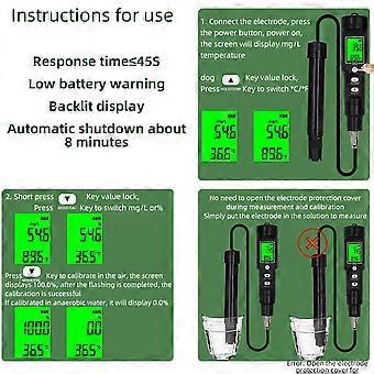 Digital Dissolved Oxygen Meter DO9100 Dissolved Oxygen Analyzer | Fruugo UK