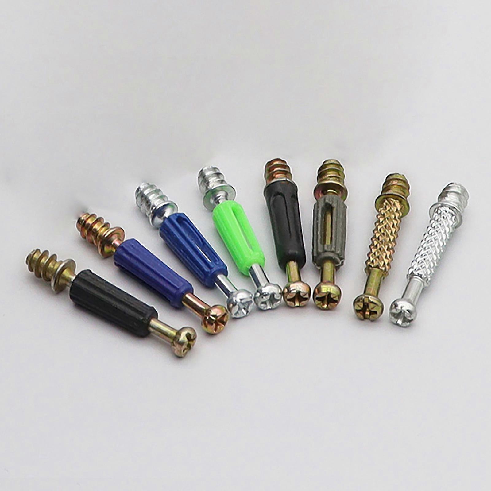 100Pcs Cabinet Lock and Screws for Furniture Assembly Eccentric Wheel ...