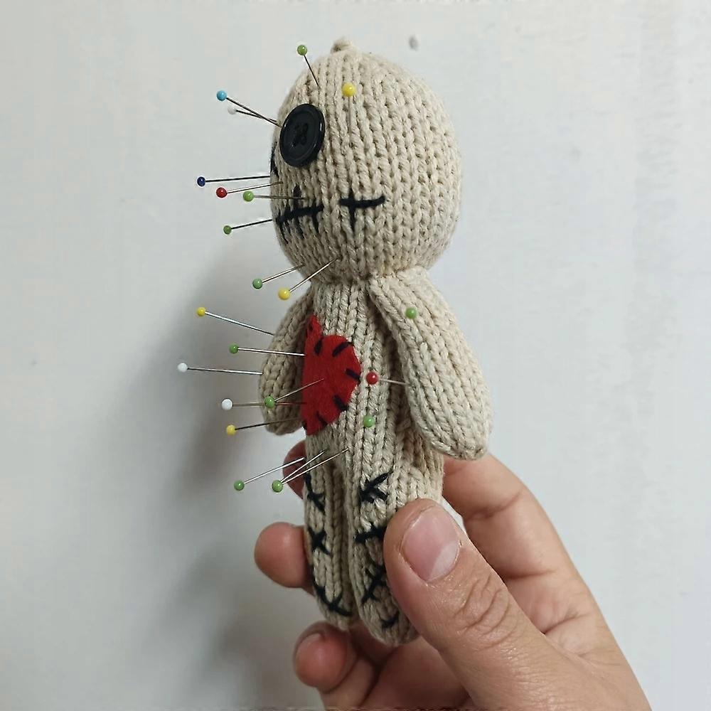 Plush Voodoo Doll Set With Beige Needles | Fruugo UK