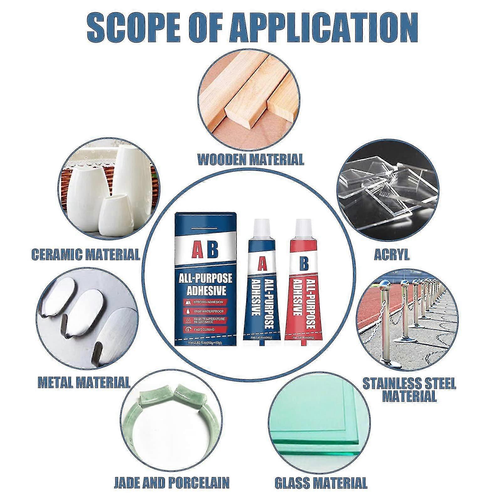 All Purpose Adhesive,2 Part Epoxy Glue,epoxy Resin Glue,clear Super ...