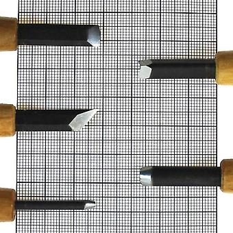Mikisyo Power Grip Woodcarving 5-Piece Set Gouges & Chisels Wood ...