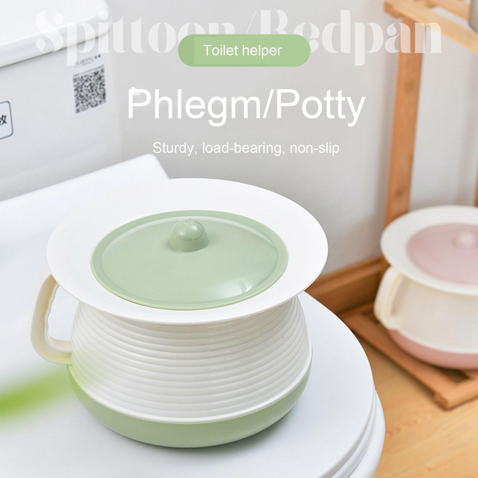 Plast barn potta med handtag och lock bärbar handhållen Spittoon ...