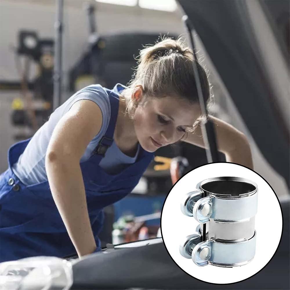 Exhaust Pipe Clamp, Stainless Steel Car Muffler Pipe Clamps with Bolts ...
