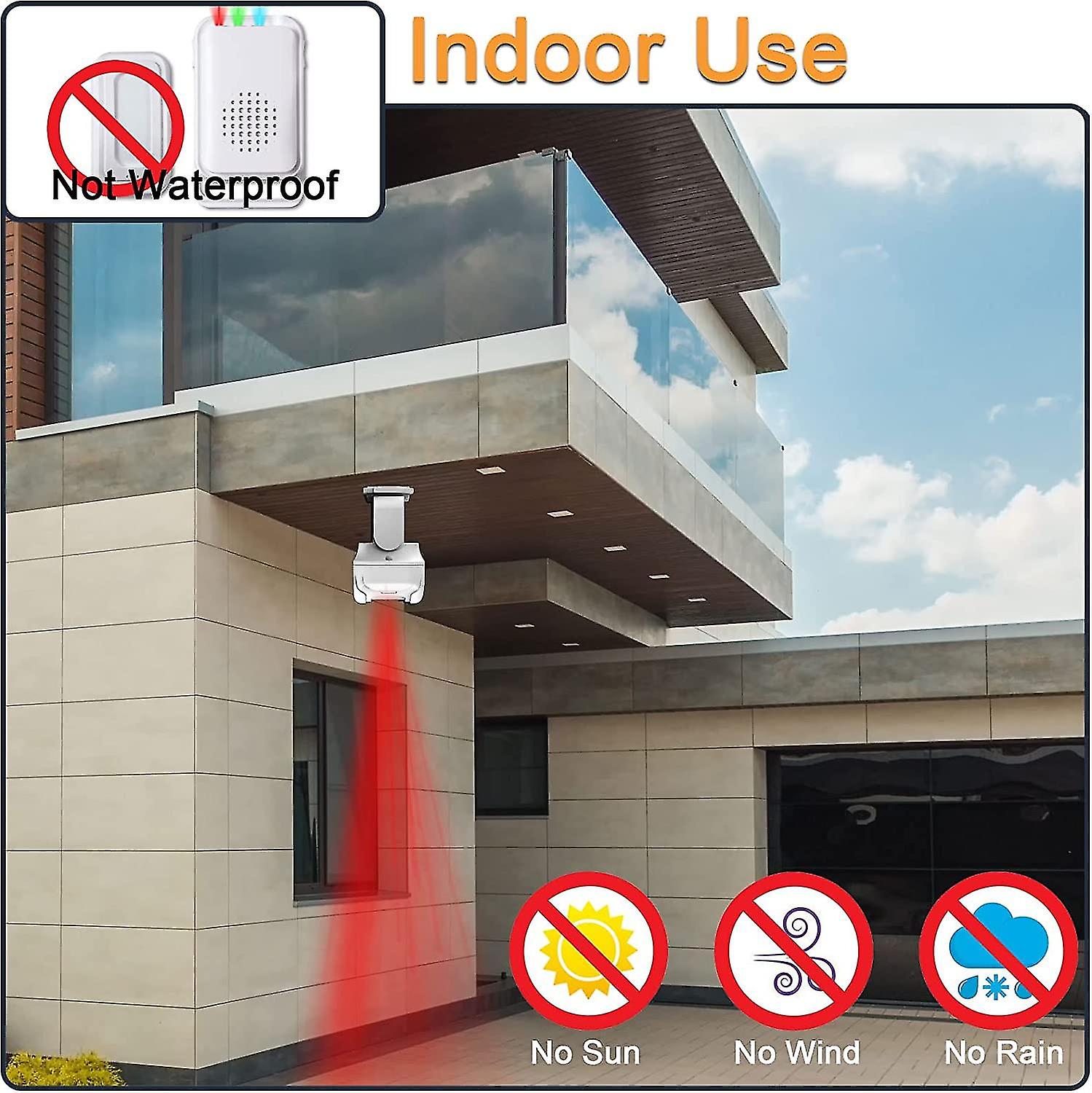 Welcome Buzzer Monitor Doorbell Alarm For Home Elderlymotion Sensor ...