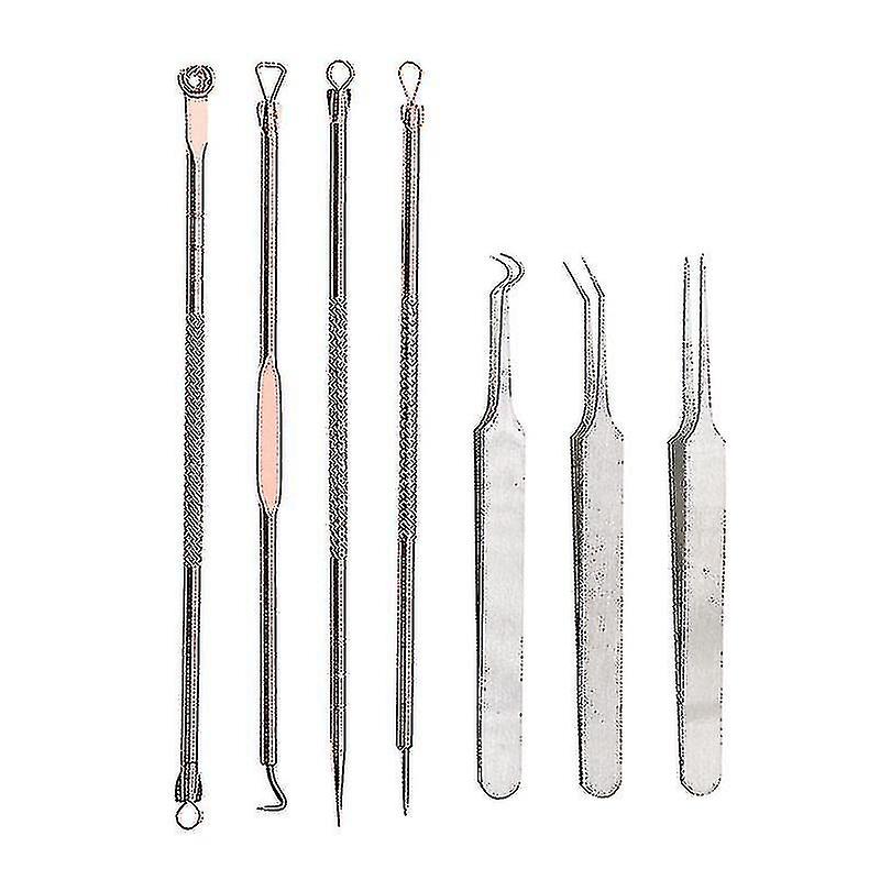 Stainless Comedone Extractor Black Dot Pimple Blackhead Remover Spoon ...