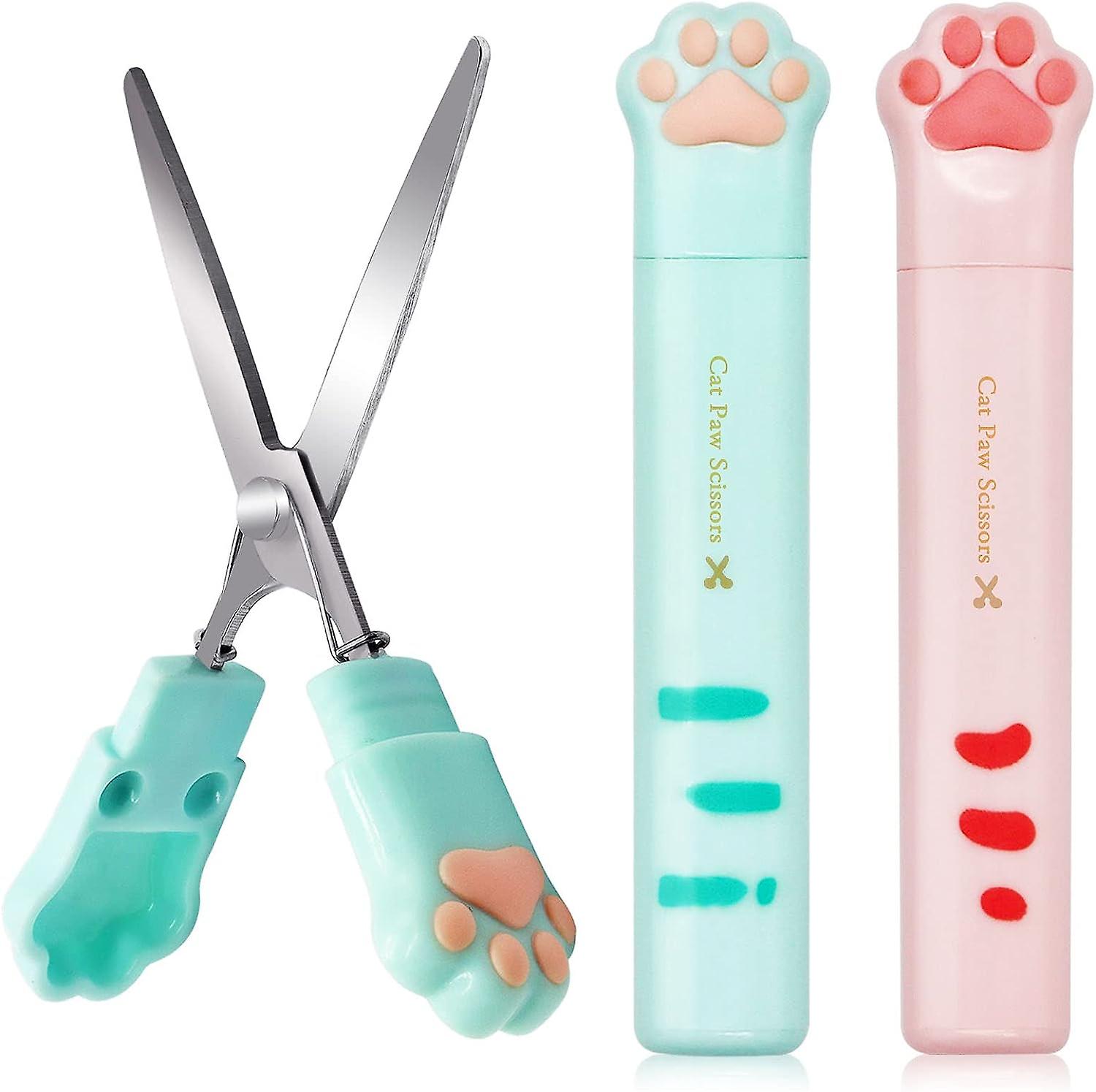 Cat Paw Mini Scissors Craft Supplies For Childrens Paper Cutting, Wieat ...