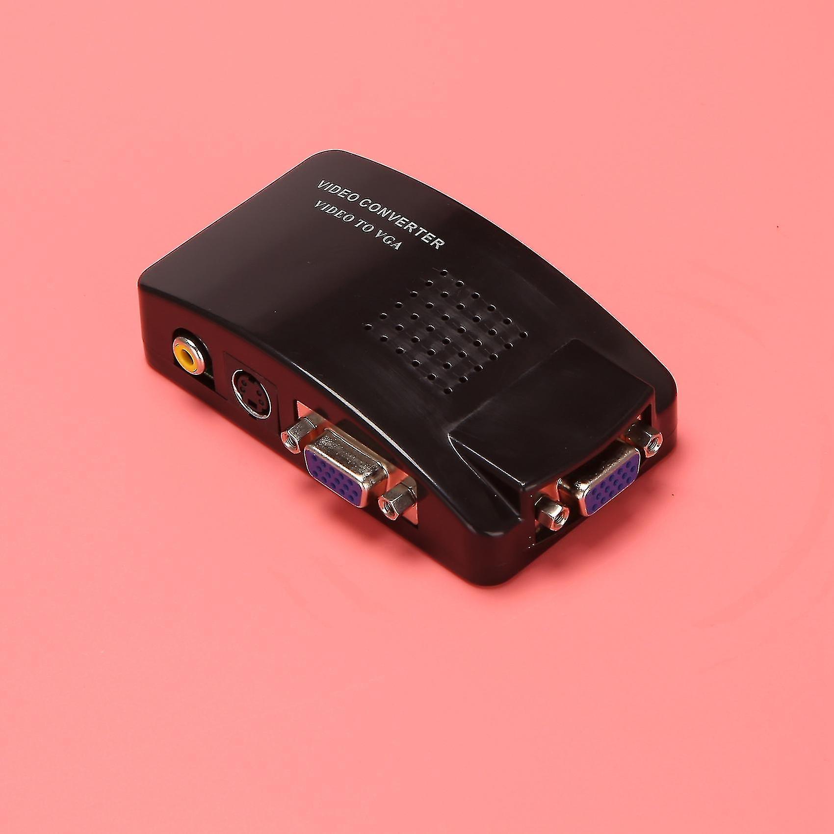 Av To Vga Adapter Rca Vga Converter Pc Rca Composite S-video Av Input ...