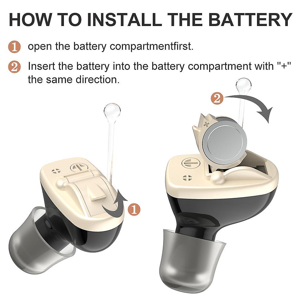 1 Pcs Hearing Aids Inner Ear Invisible Mini Sound Amplifier Digital ...