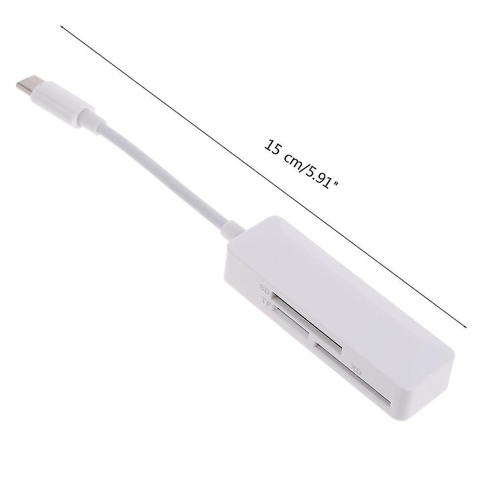Usb C Card Reader Tfsd Xd 3 In 1 Carder Reader For Laptop Phone Tablet ...