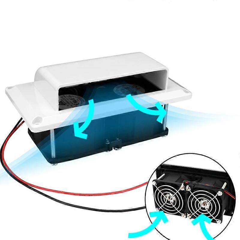 Small 12v Caravasn Motorhome Trailer Side Air Vent Fan Rv Ventilation ...
