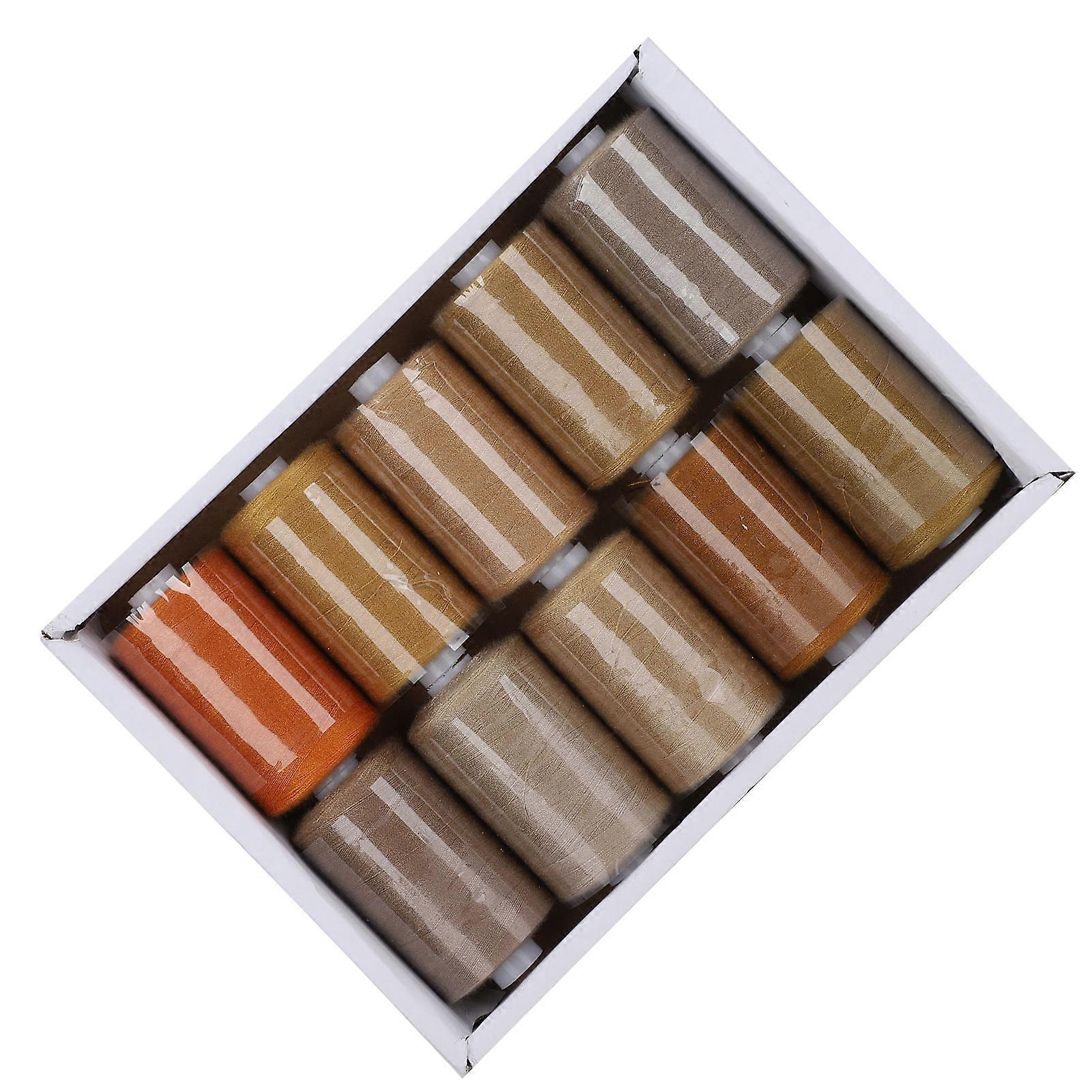 10 Rolls Sewing Thread Set Household Color Pagoda Threads HandMade ...