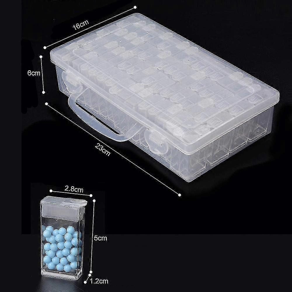 42/84 Grid Transparent Box Diy Handmade Beaded Diamond Painting Storage ...