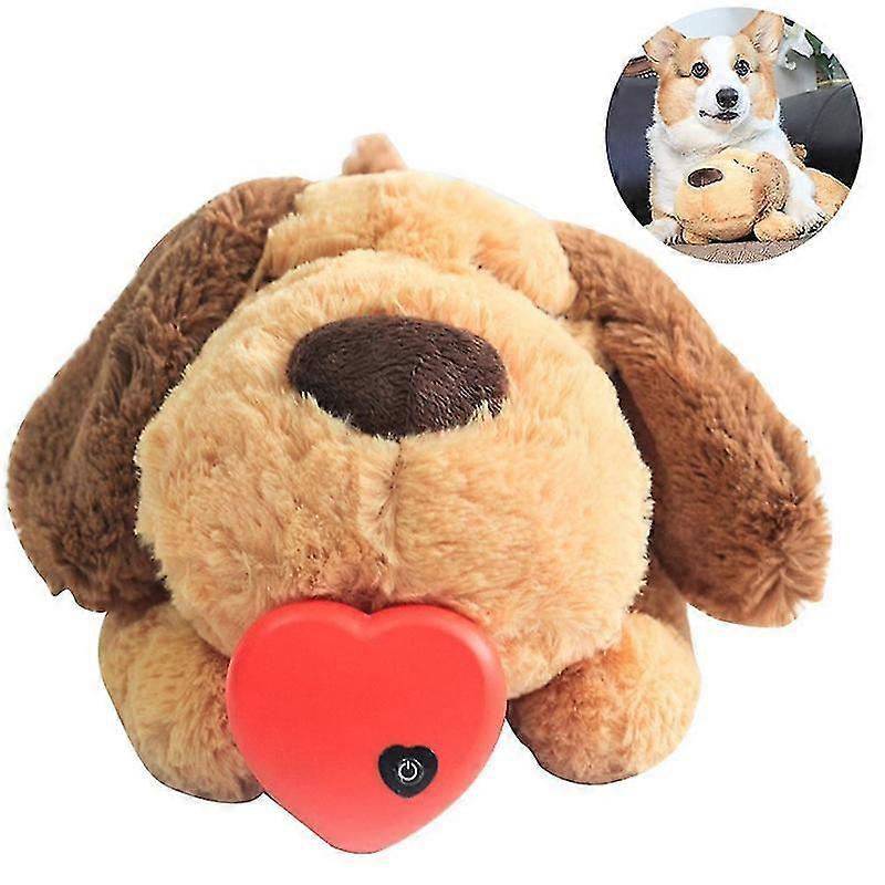 Plush Heartbeat Puppy Behavioral Training Toy Super Cute Stuffed Doll ...