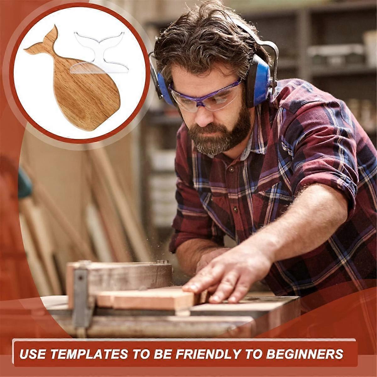 Food Board Handle Template Clear Cutting Board Router Template with ...