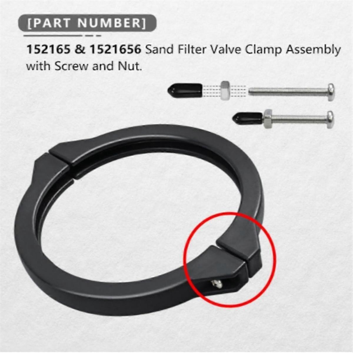 152165 1521656 Sand Filter Valve Clamp Assembly For Tagelus Cristal ...