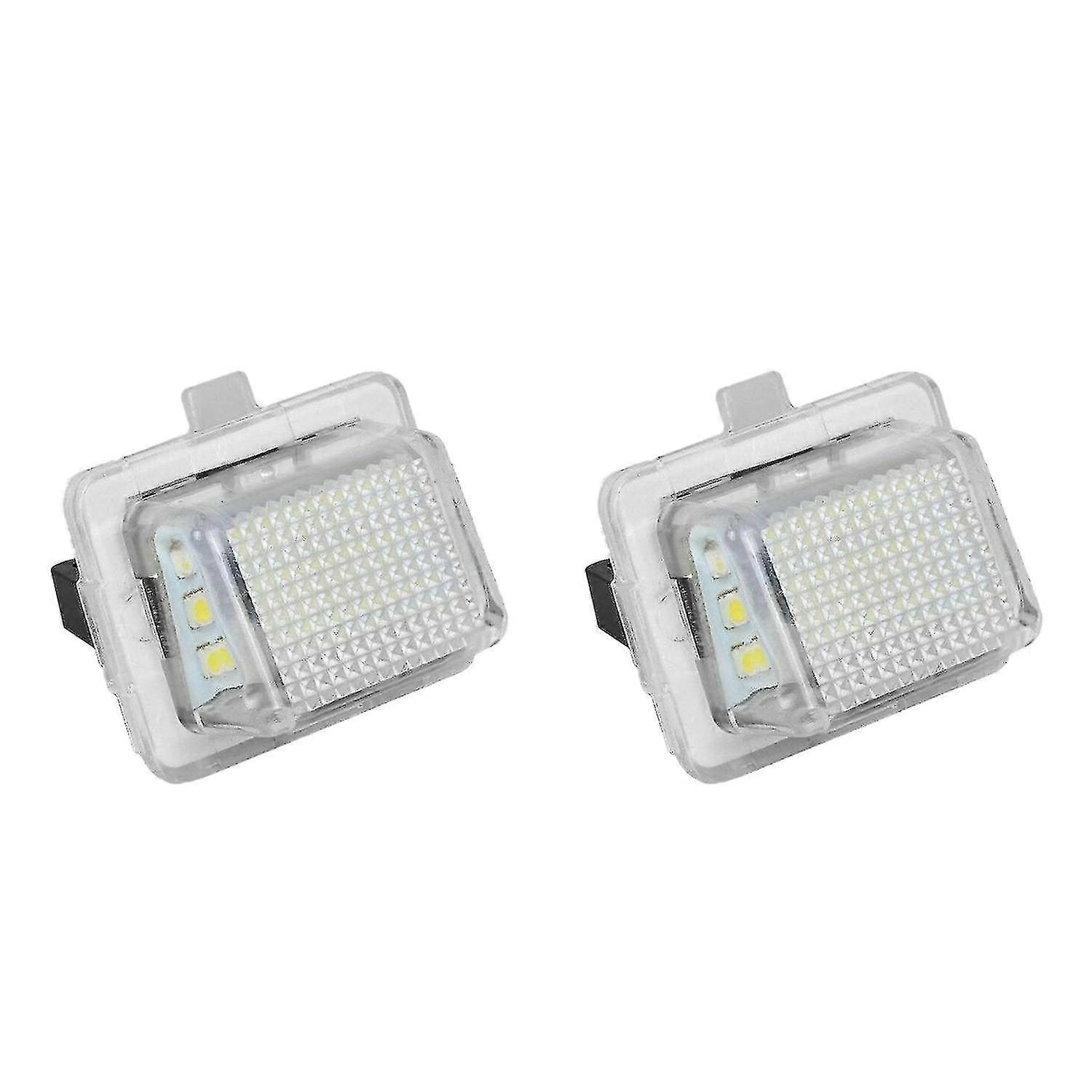 2pcs Car License Plate Light For W204/w212/w216/w221/w207 18 Led White ...