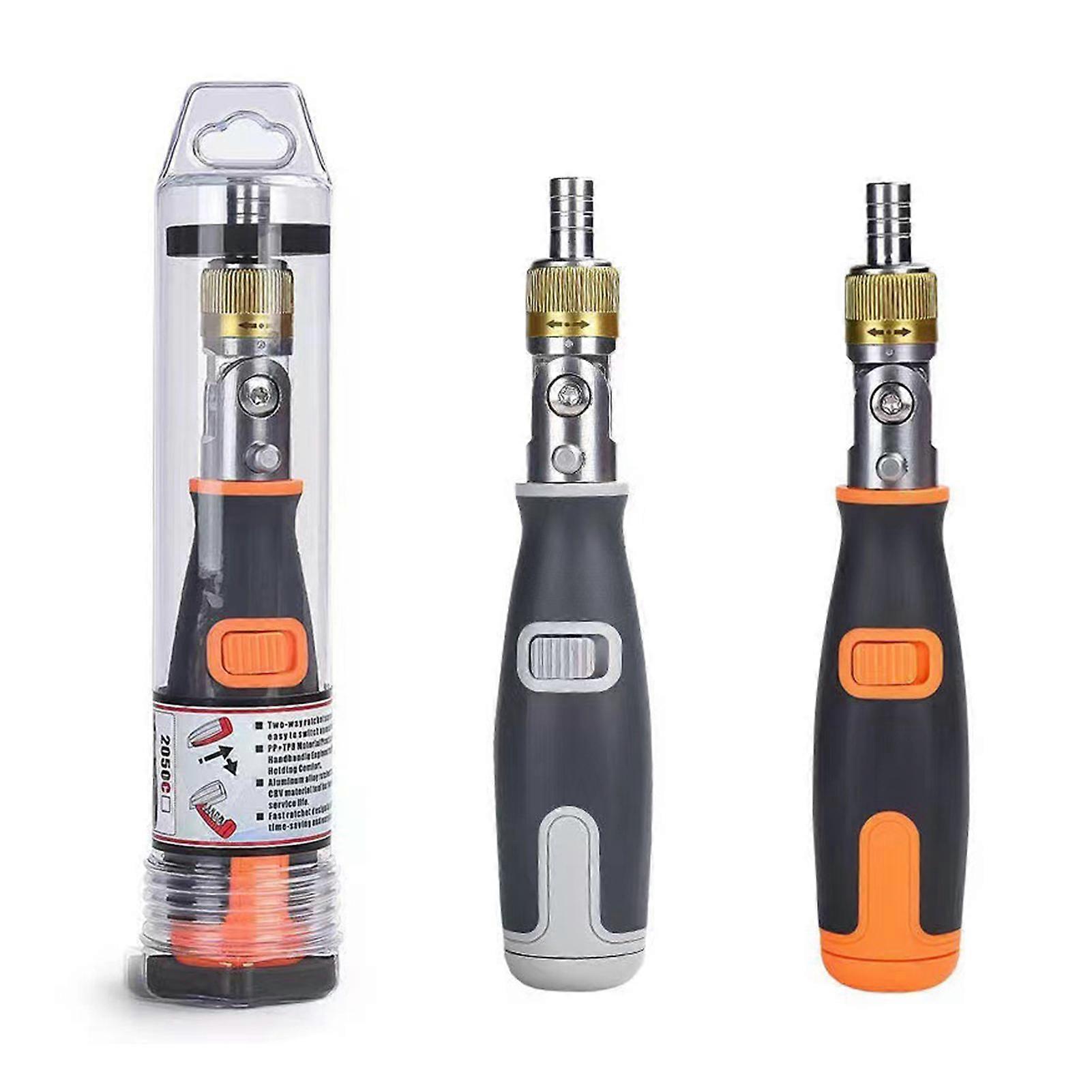 10 in 1 Multi-Angle Ratchet Screwdrivers Heavy Duty Chromium-Vanadium ...
