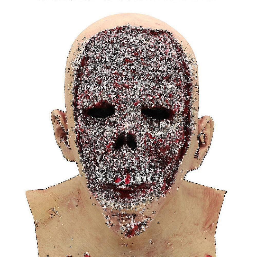 Creepy Scary Latex Mask Melting Face Zombie Horror Halloween Costume ...