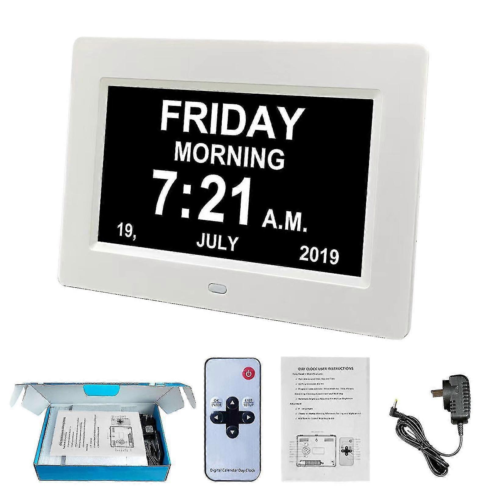 Digital Dementia Clock Calendar Clock Day Date Clock Large Display ...