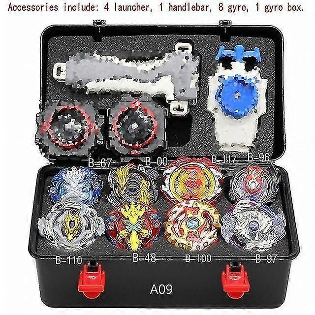 YH Top Beyblade Burst Arena Bey Blade Toy Metal Funsion Bayblade Set Storage Box With Handle ...